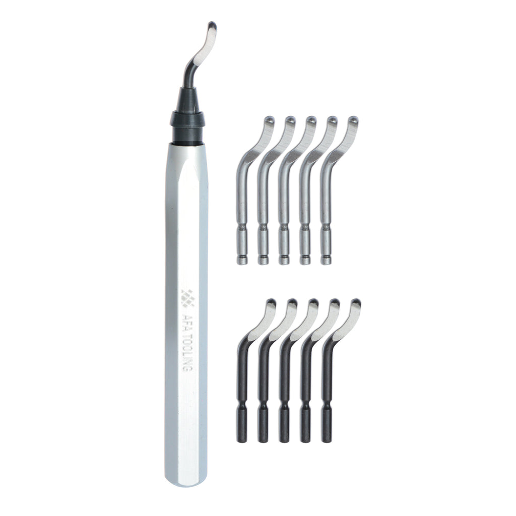 AFA Tooling Deburring Tool + 10 Burr Removal Blades – AFA Tooling ...